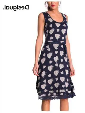Desigual | Dresses | Desigual Mamita Sun Summer Dress Soft Hearts ...